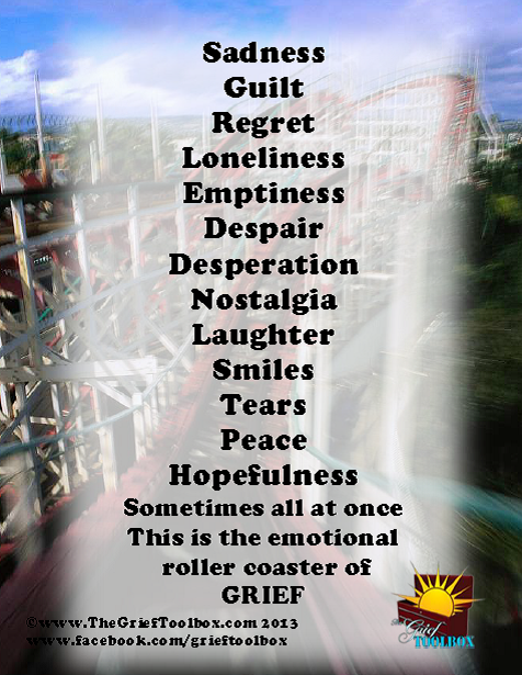 Grief is multifaceted emotions...we can laugh and cry all in the same minute. | The Grief Toolbox