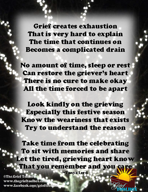 Let the tired, grieving heart know that you remember - A Poem | The Grief Toolbox