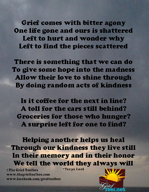 In their memory and honor - A Poem | The Grief Toolbox