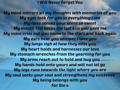 I Will Never Forget You | The Grief Toolbox