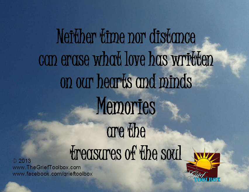 Memories are Treasures of the heart - A Poem | The Grief Toolbox