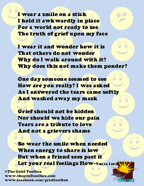 Smile on a stick a poem | The Grief Toolbox