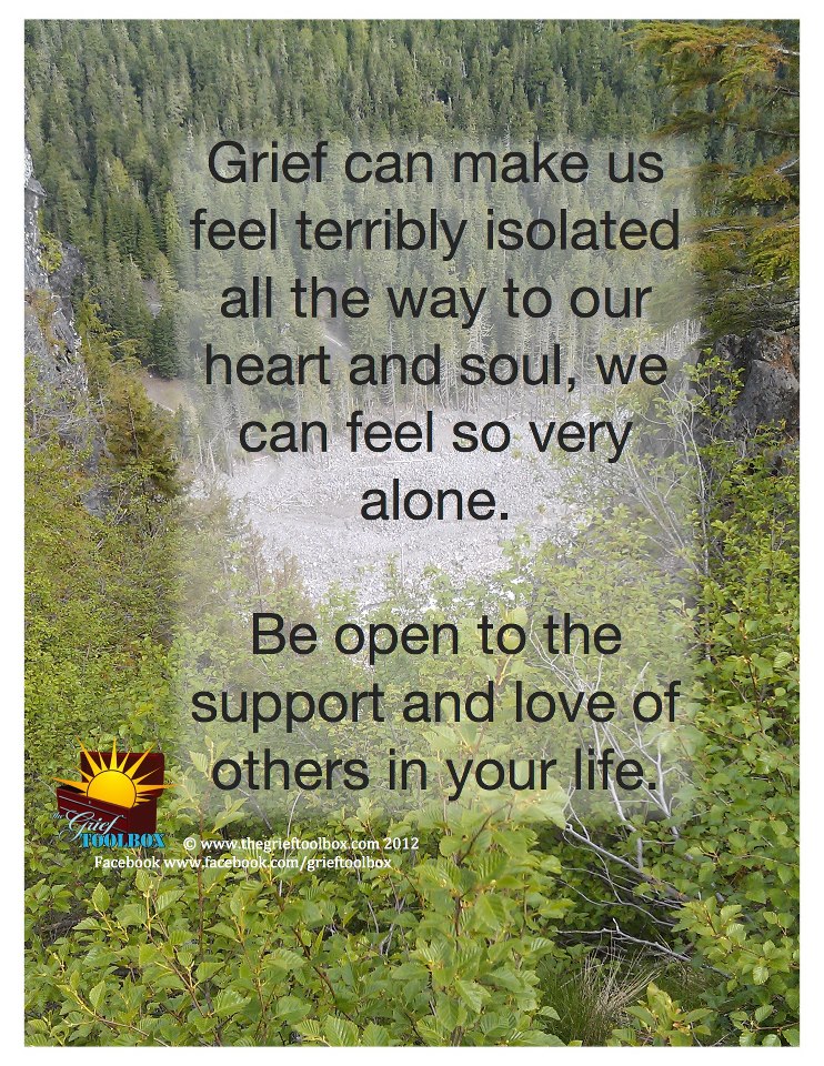 Griefs isolation | The Grief Toolbox
