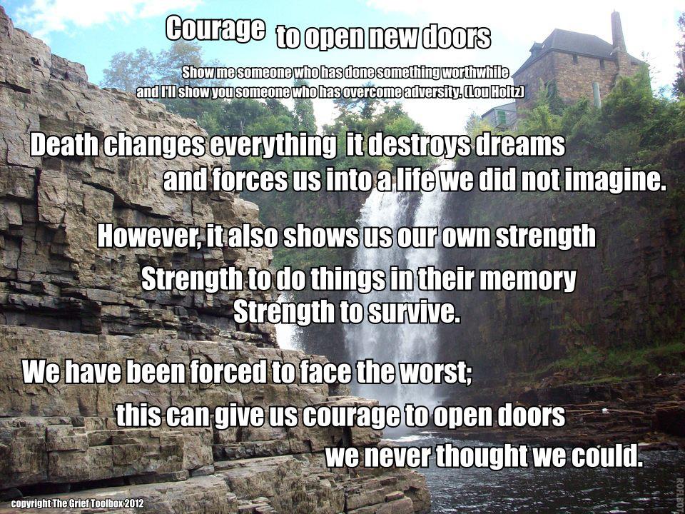 Courage to Hope | The Grief Toolbox