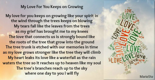 My Love For You Keeps On Growing | The Grief Toolbox