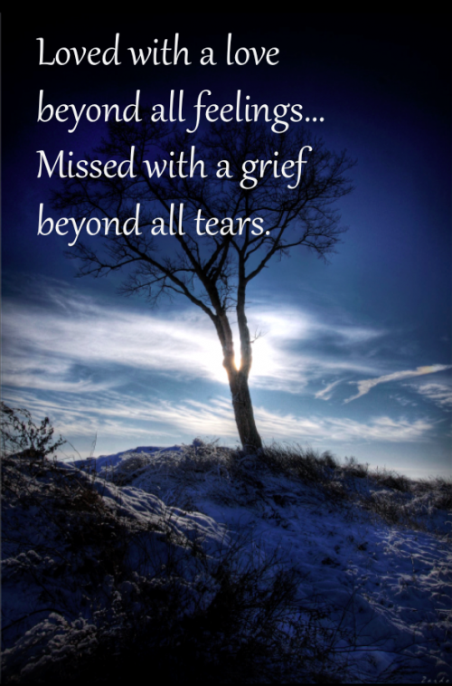 Loved with a love ... | The Grief Toolbox